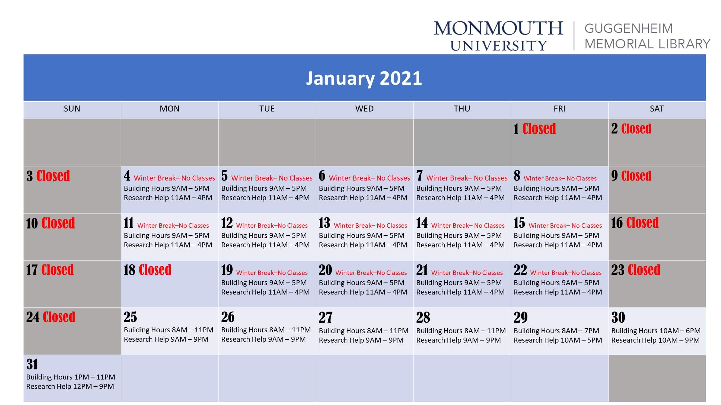 Guggenheim Memorial Library | Monmouth University